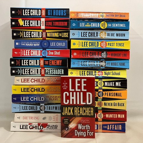 Jack Reacher Series Lot of 26 MMPB Crime & Mystery Novels by Lee Child ...