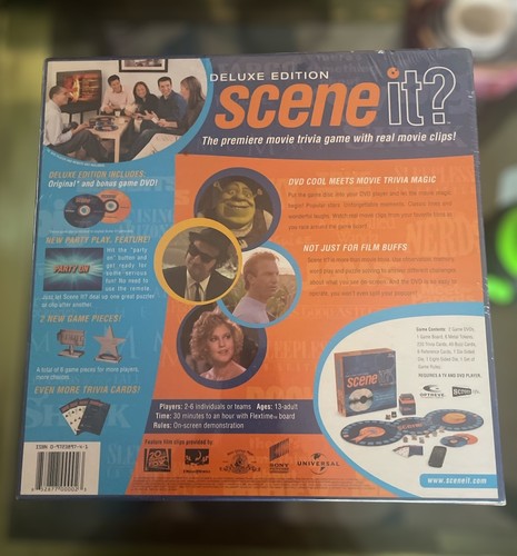 Scene It Deluxe Edition Sequel Pack DVD Movie Trivia Game 2003 New ...