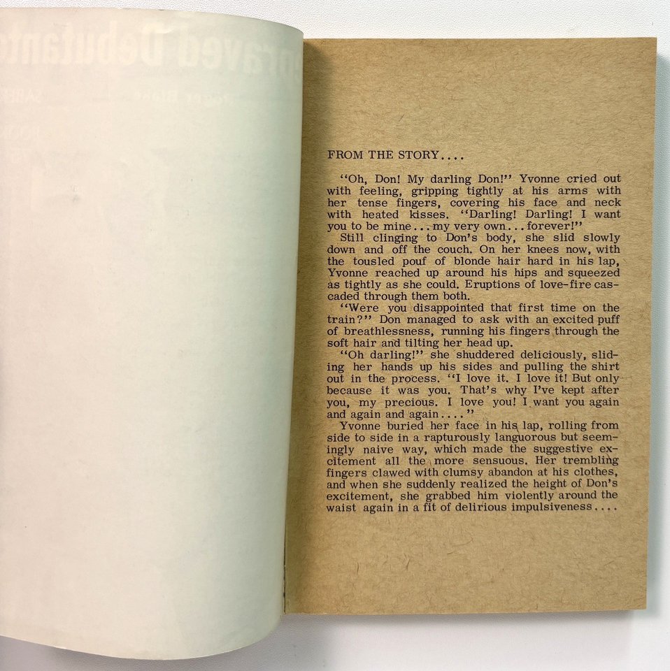 DEPRAVED DEBUTANTE Roger Blake (Saber Books, 1962) Vintage Sleaze Smut ...