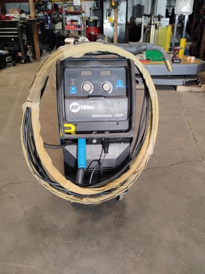 Miller 350P Pulse Mig Welder & 25' MK Python Push / Pull Gun w/ Reg ...