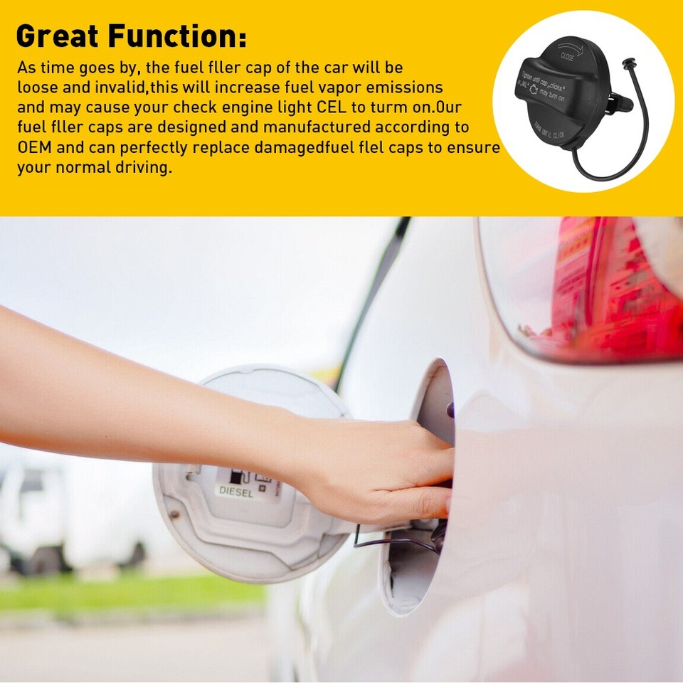16117222391 Fuel Gas Tank Filler Cap Cover For BMW E92 E90 E60 E46 X1 ...