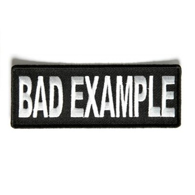 BAD EXAMPLE PATCH | eBay