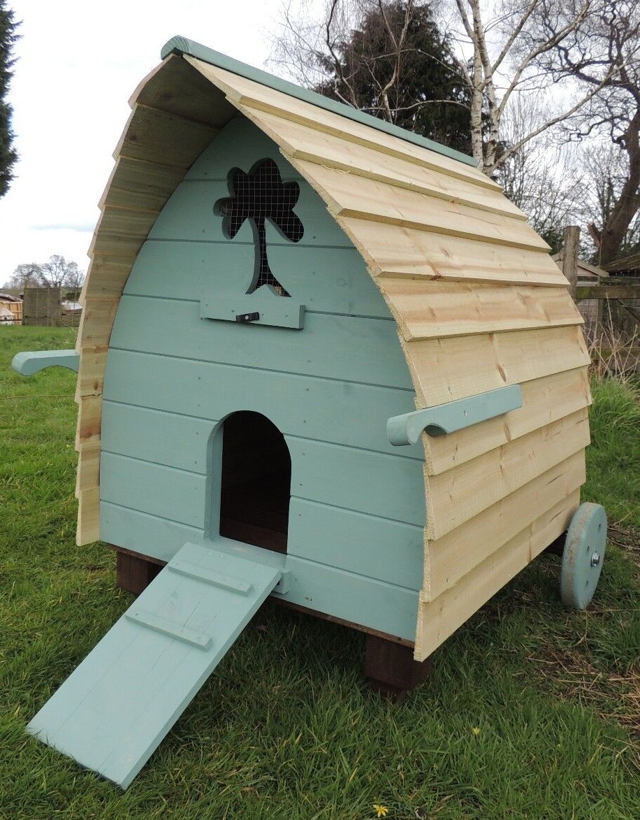 The Chicken Pod Hen House On Wheels - Painted / Unpainted | eBay UK