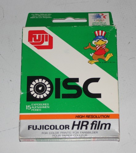 Fuji Color HR Film Disc 15 ISO 200 NOS Sealed Expired 1985 Los Angeles ...