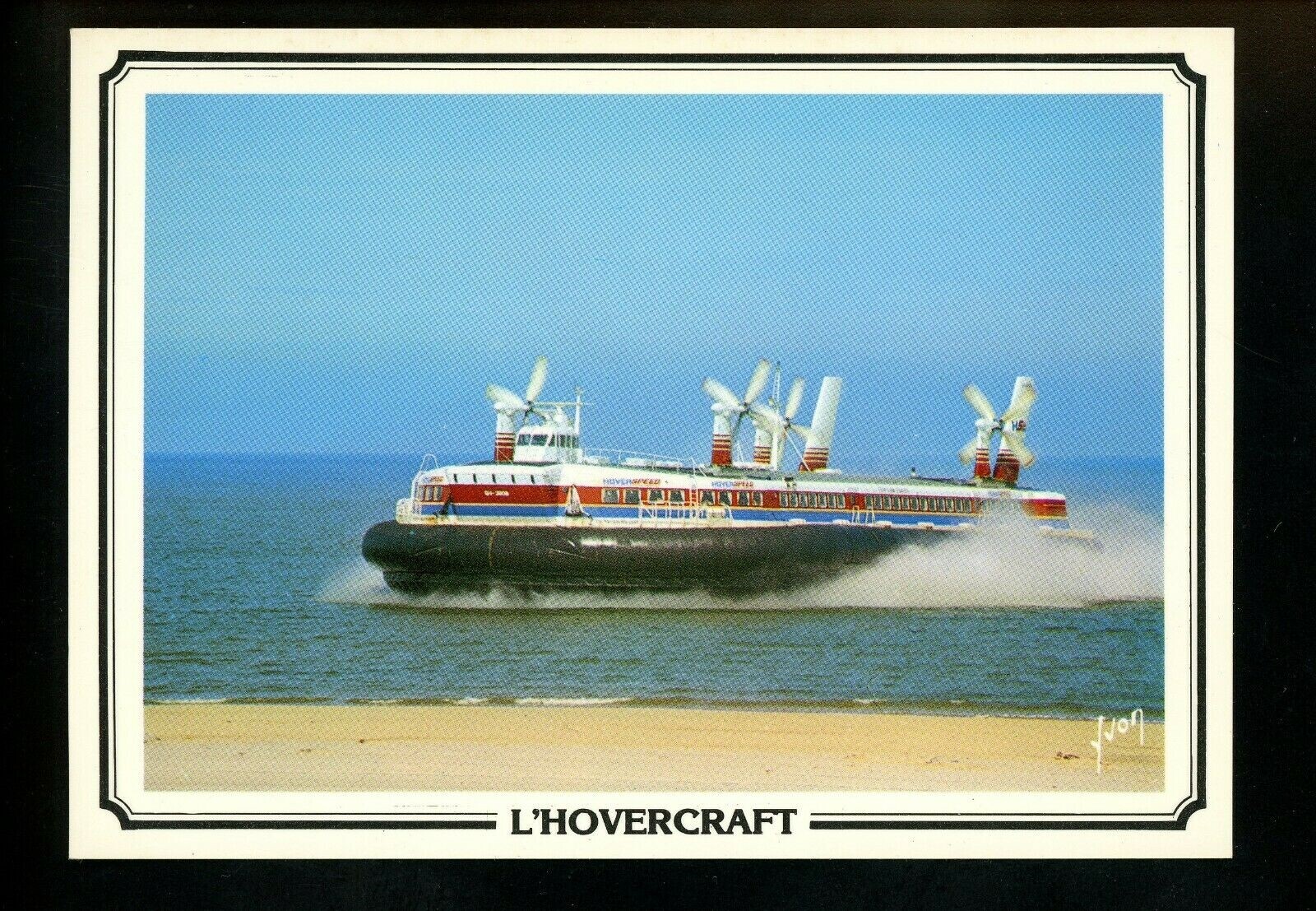 Ship postcard Calais Hovercraft | eBay
