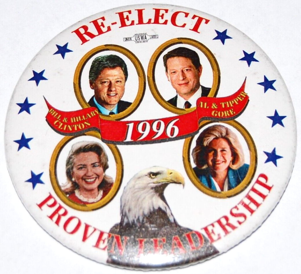 Bill Allen And Tipper Gore 916 Bill Bradley For President Stock