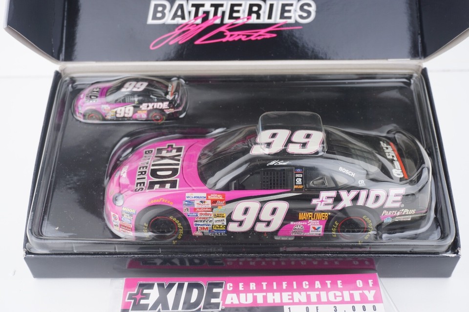 RARE 1996 Racing Champions Jeff Burton Exide Batteries 1/3000 1/24 2 ...