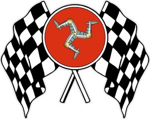 Isle of Man Manx TT races LEGS Triskelion Chequered Flags Racing ...