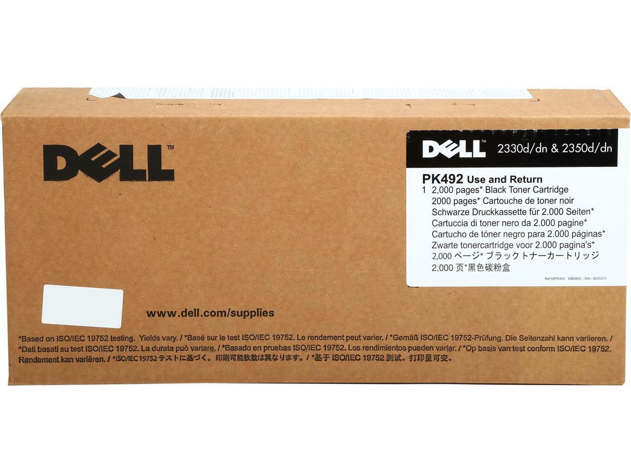 Dell PK492 (Parts # XN009) Toner Cartridge 2,000 page yield for Dell ...