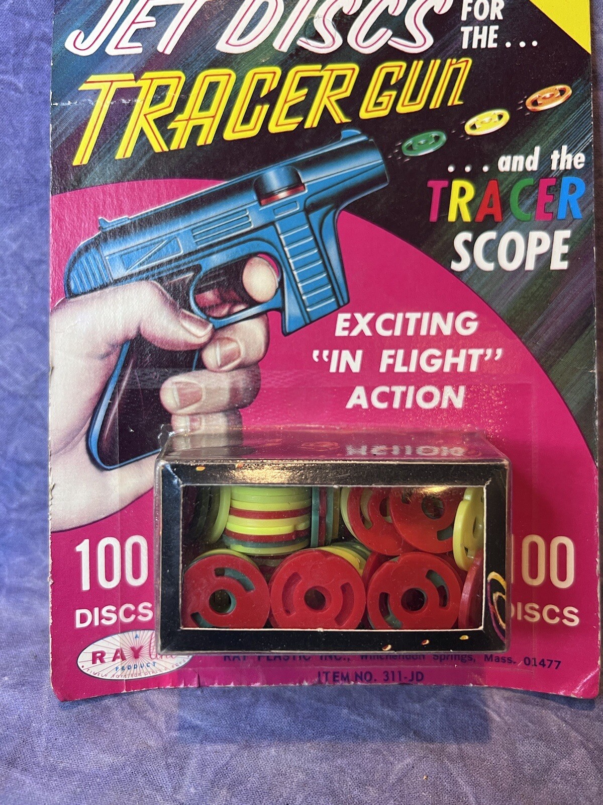 Vintage Star Trek 100 Jet Disc Tracer Gun Space Toy Ammo Ray Line NIP ...