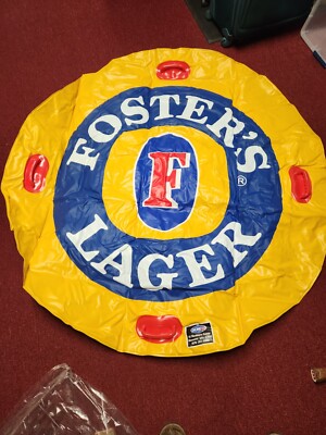 RARE New Fosters Beer Inflatable Fosters Island. 54"across Uninflated ...