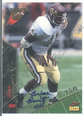 brian pruitt rookie rc draft auto autograph central michigan college #d 1995 | eBay