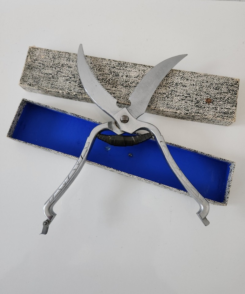 Chrome Metal Spring Poultry Shears Original Box | eBay