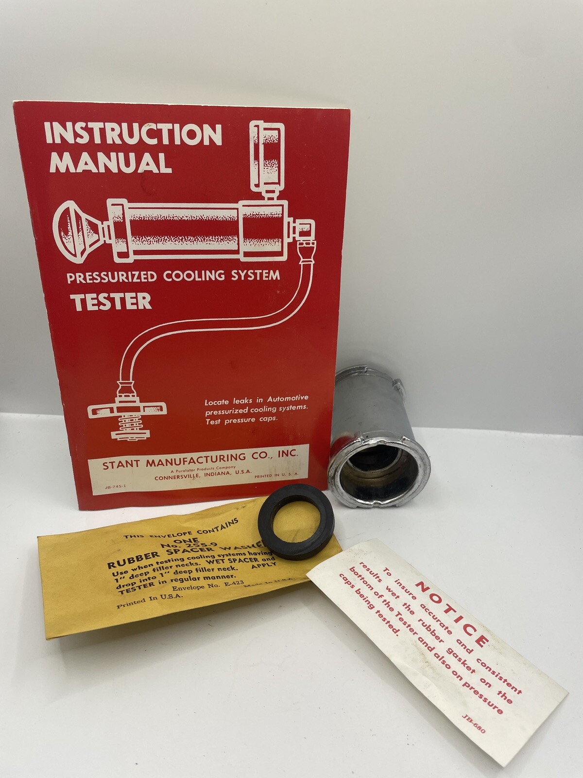 Stant ST255 Cooling System Pressure Tester With Hard Case - Made In USA ...