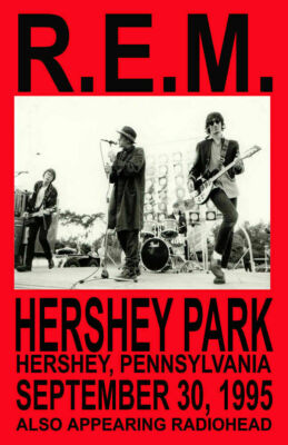 R.E.M. REPLICA *HERSHEY PARK* 1995 CONCERT POSTER | eBay