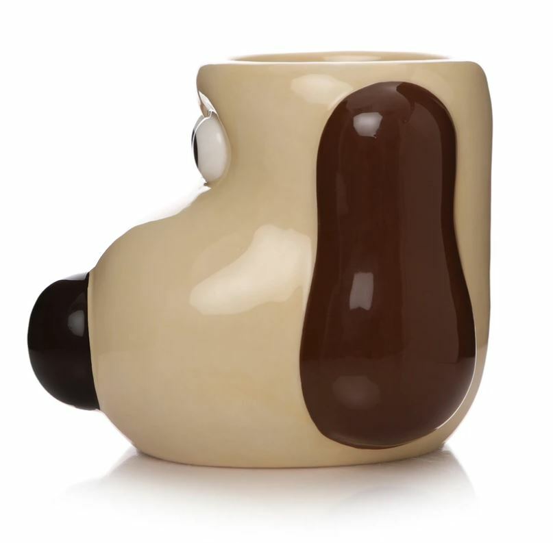 OFFICIAL WALLACE AND GROMIT GROMIT 3D SHAPED COFFEE MUG CUP NEW IN GIFT ...