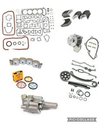 Fit 90-97 Nissan D21 PickUp 2.4L SOHC KA24E ENGINE MASTER REBUILD KIT ...