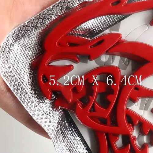 2x Hollow Hellcat Emblem Badge For SRT Badge for Left Right Hellcat Red ...