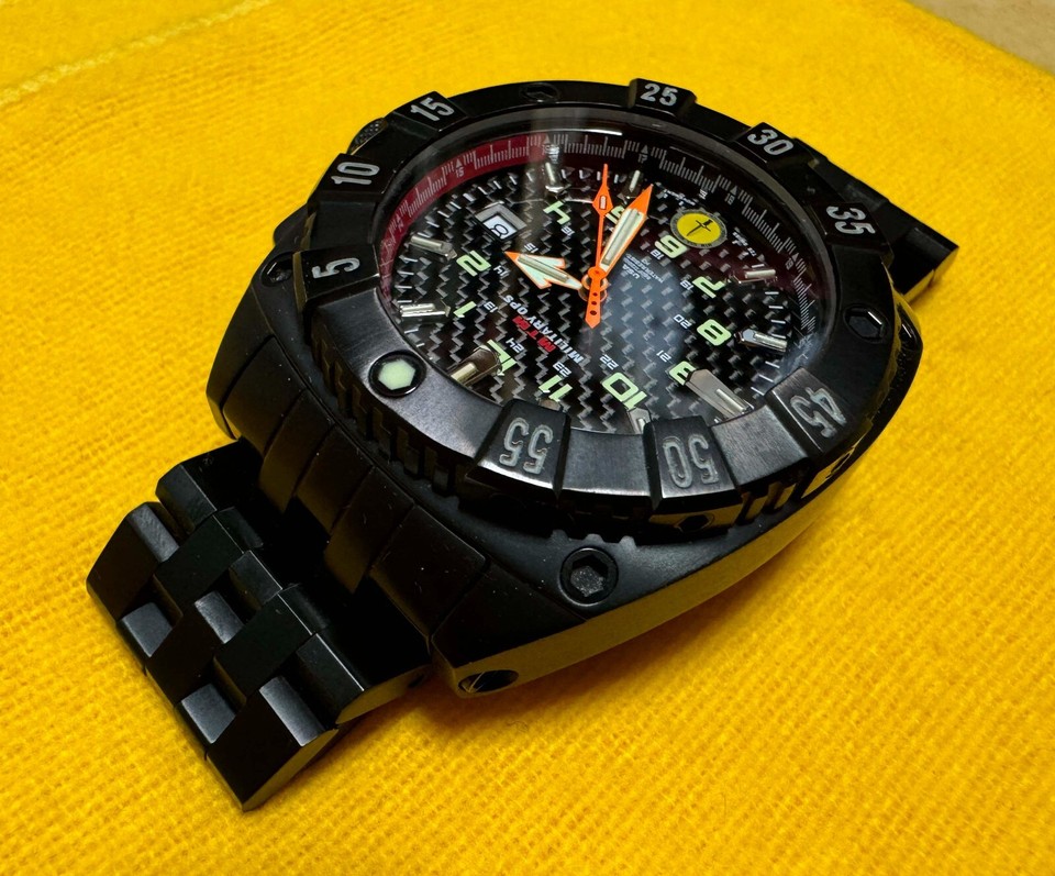 MTM Special Ops Black Warrior Titanium Watch with case Military watch ...