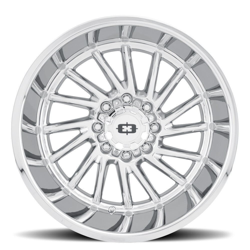 Set 4 22" Vision 306 Rapier Chrome 22x12 Wheels 8x170 -51mm Lifted For ...