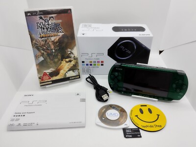 PSP 3000 Green Sony w/Box&Charger PlayStation Japan Tested [Region Free ...