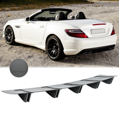 Carbon Rear Lip Bumper Diffuser 5 Fins For Mercedes-Benz SLK280 SLK300 ...