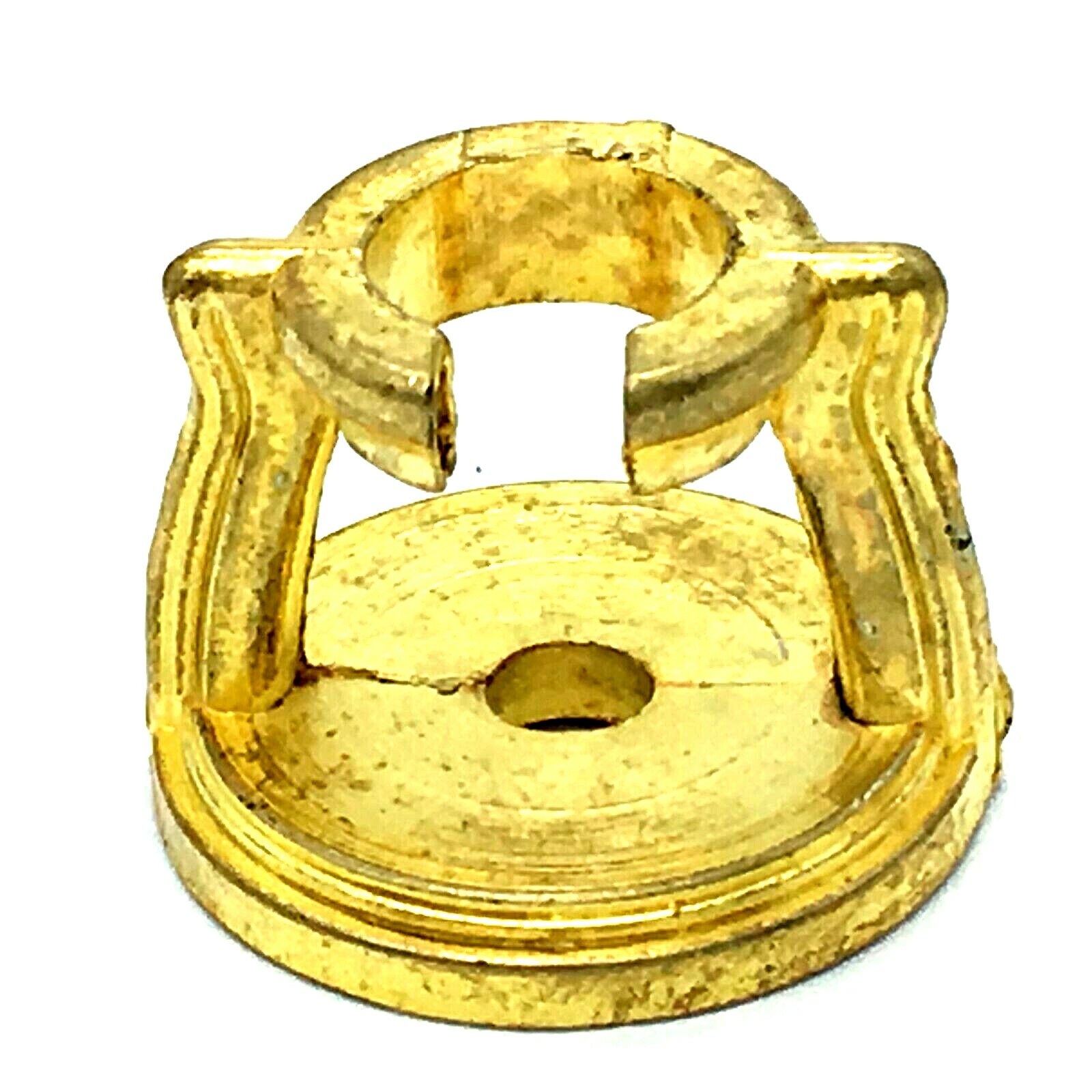 CEILING HOOK brass plated / gold hanger with sprung toggle fixing hooks ...