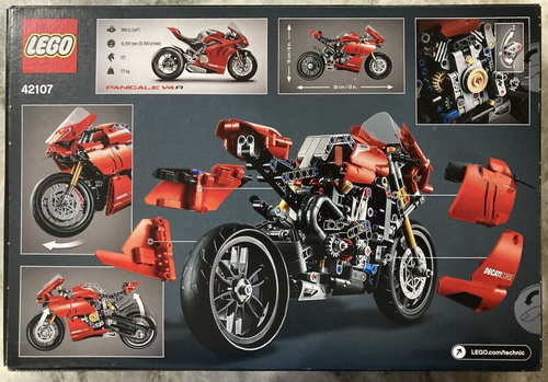 LEGO TECHNIC 42107 Ducati Panigale V4 R Building Kit 646 Pcs Motorcycle ...