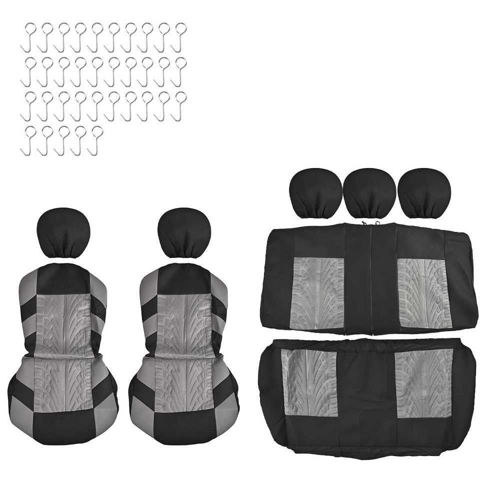 For 5-Seat Ford Escape Seat Covers Full Set Cloth Front Rear Protector ...