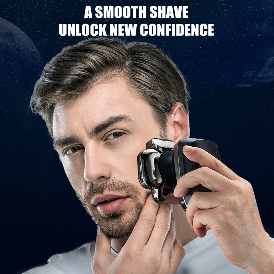 9D 5in1 Rotary Electric Shaver Cordless Men Hair Trimmer Bald Head ...