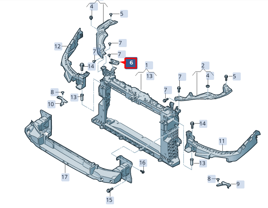 SEAT IBIZA V KJ1 Right Bonnet Stay Bracket 6F0805137A NEW GENUINE | eBay