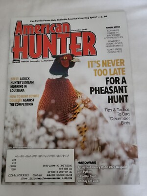 2020 December American Hunter magazine Pheasant hunt Make snow goose ...