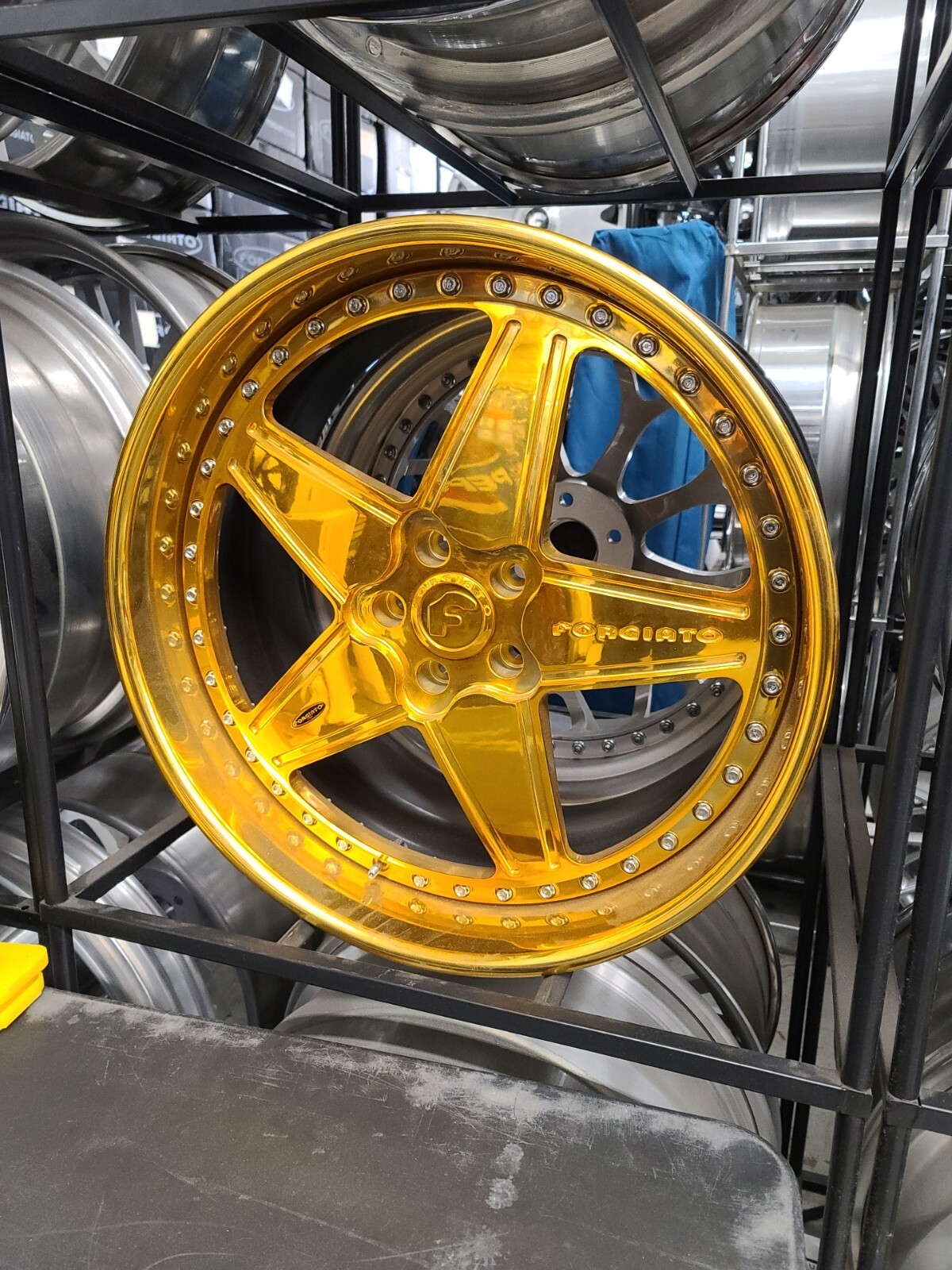 21X9-10.5 FORGIATO CLASSICO 24k GOLD PCD 5X4.5-5X112-5X120 CB: 72.56 ...