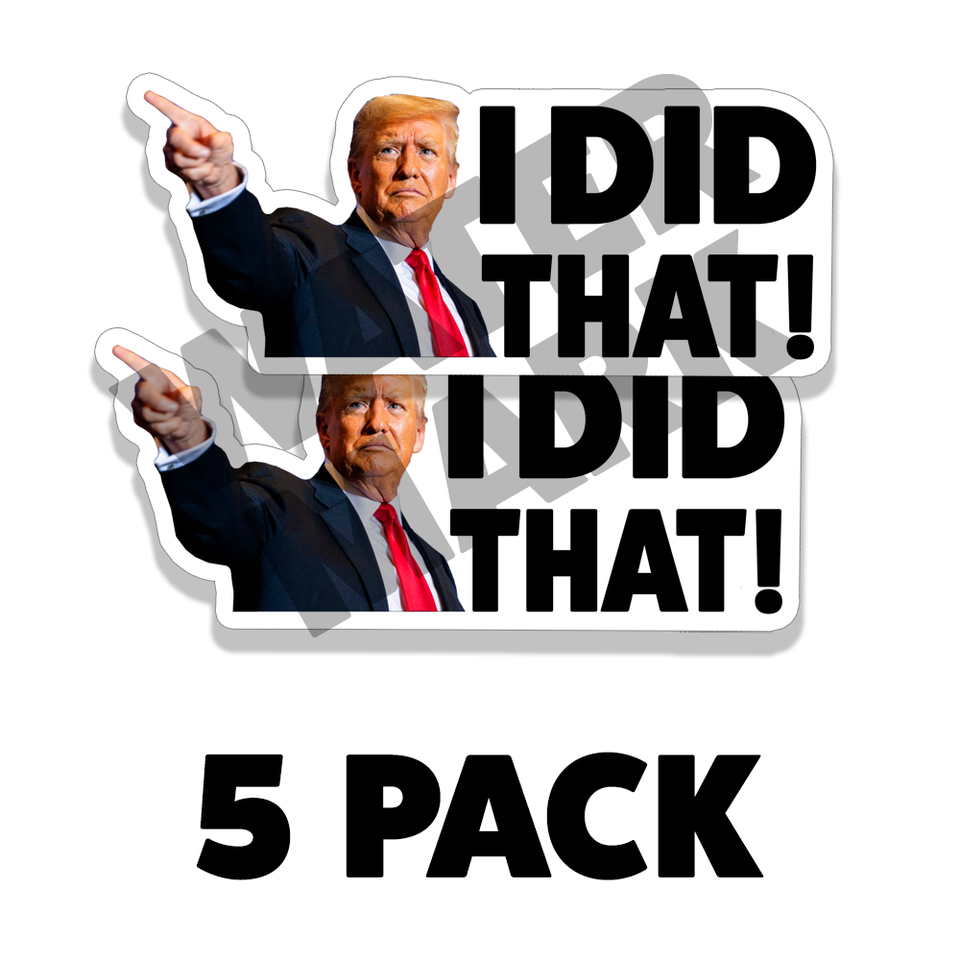 I DID THAT Donald Trump Sticker Decal Car Gas Pump Station 2" Trump ...