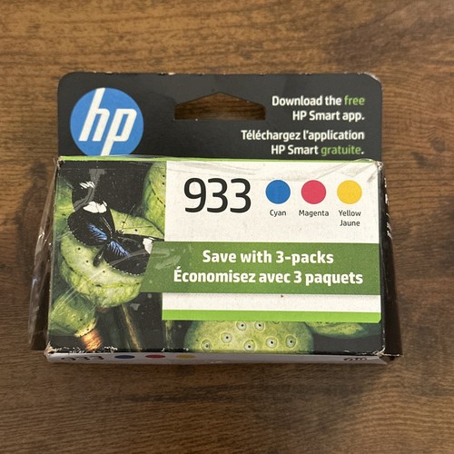 HP 933 Cyan Magenta Yellow Ink Cartridge 3 Pack Genuine EXP 03/2024 ...