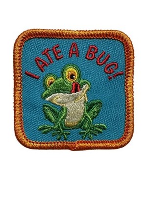 I Ate A Bug Embroidered Iron On Patch - Boys Girls Scouts 98-M | eBay