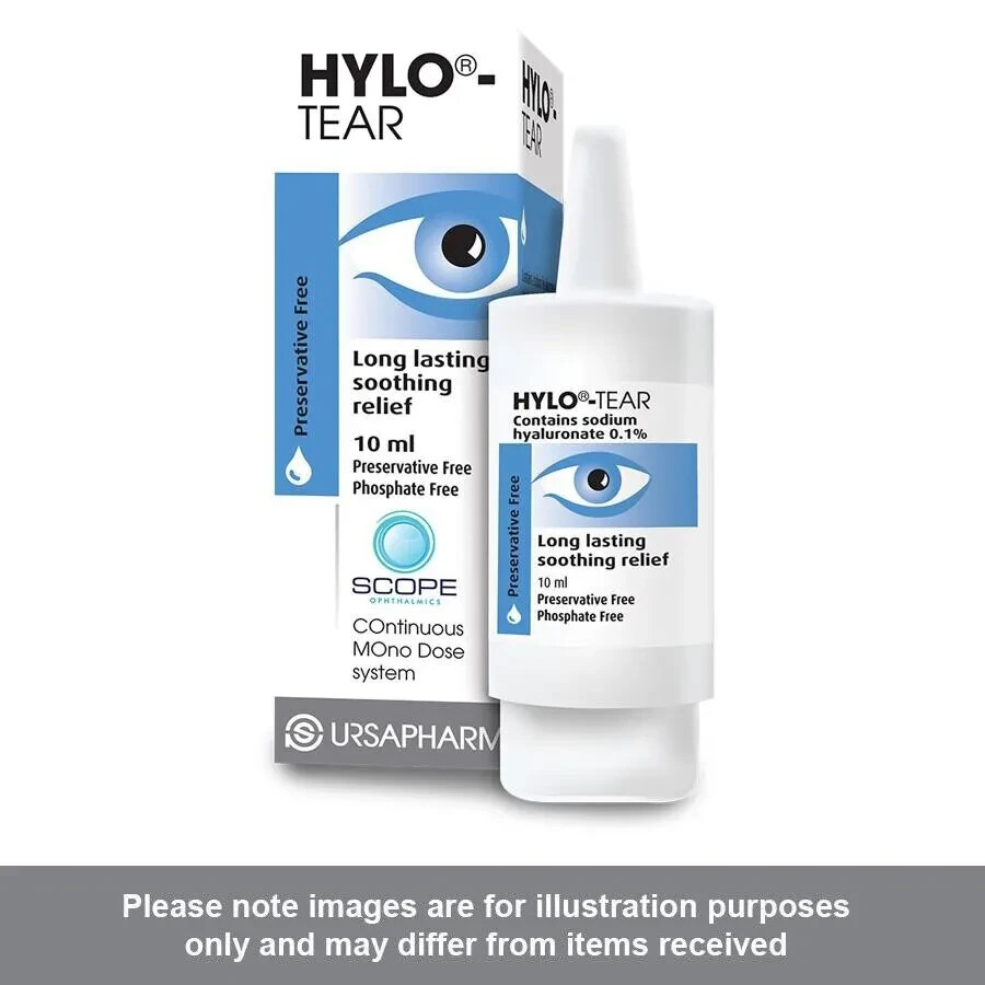 Hylo-Tear Eye Drops 10ml - Lubricating eye drops -Preservative Free ...