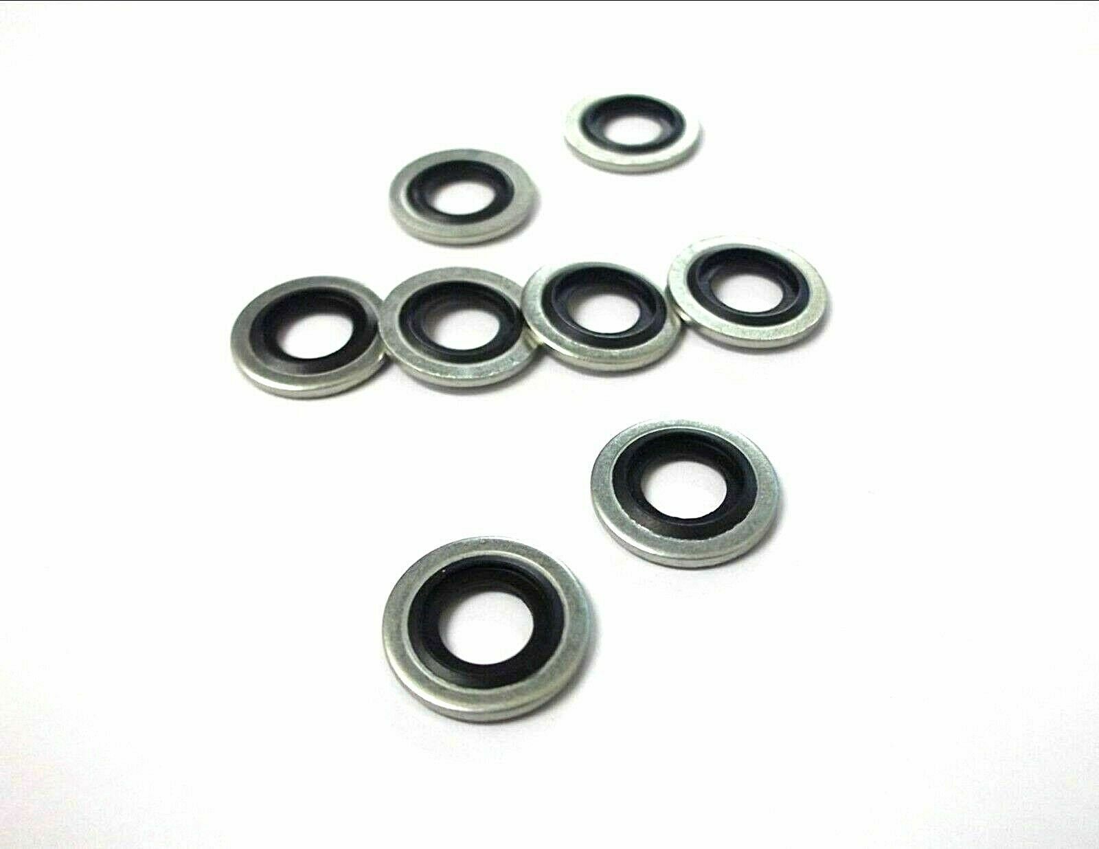 90Pcs Bonded Seal Washers Dowty Washers Zinc Plated Assorted Set Kit UK ...