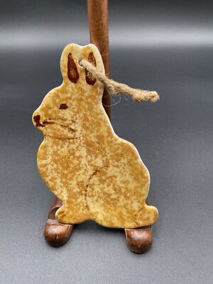 Foltz Pottery Reinholds, PA Redware Bunny Rabbit Ornament 4.5” | eBay
