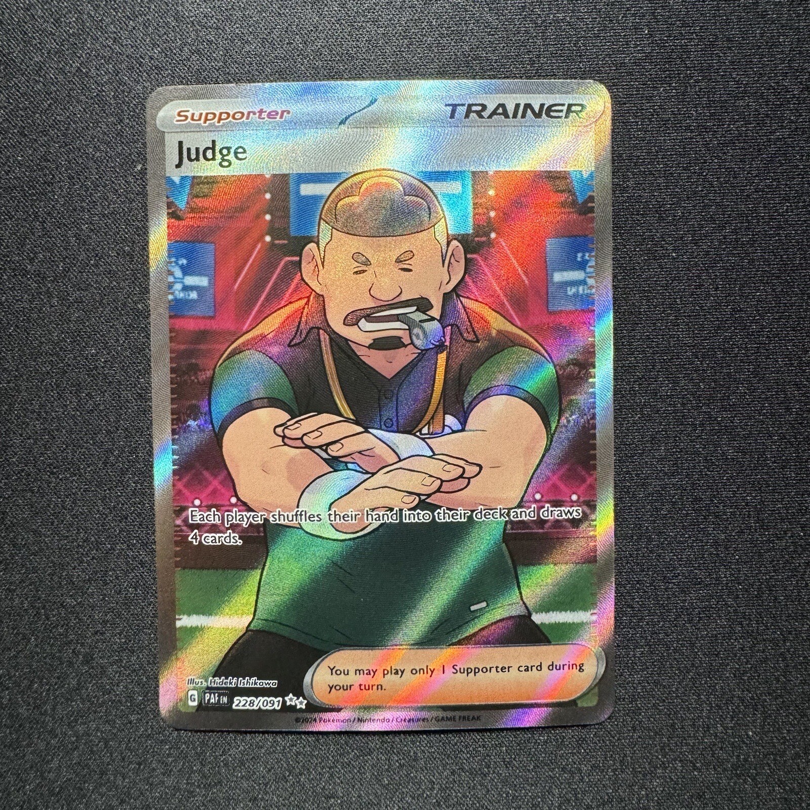 Pokemon Judge 228/091 - Ultra Rare Full Art - Paldean Fates | eBay