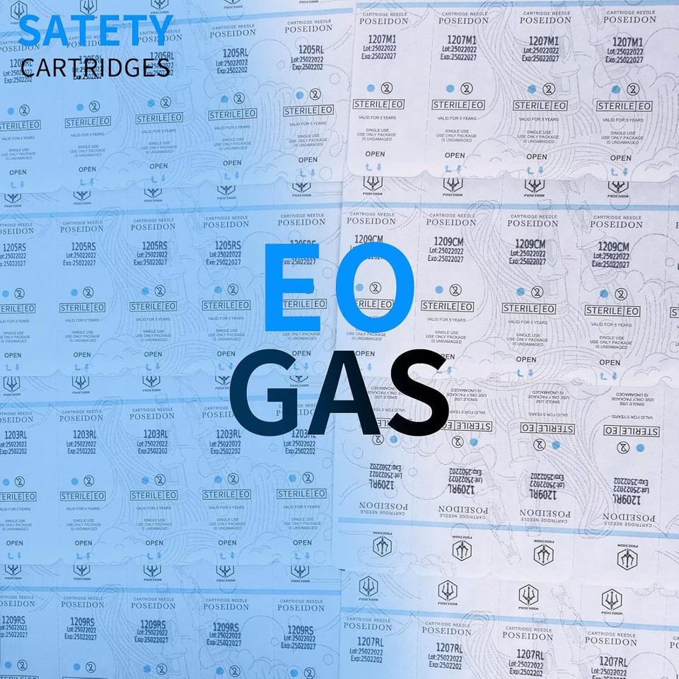 POSEIDON V3 Tattoo Cartridge Needles 50PCS, 1201RL 1203RL 1205RL 1207RL ...