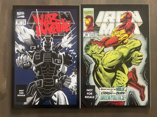 💥 Iron Man # 281 & 305 Not For Resale Variant Hulk Buster War Machine ...