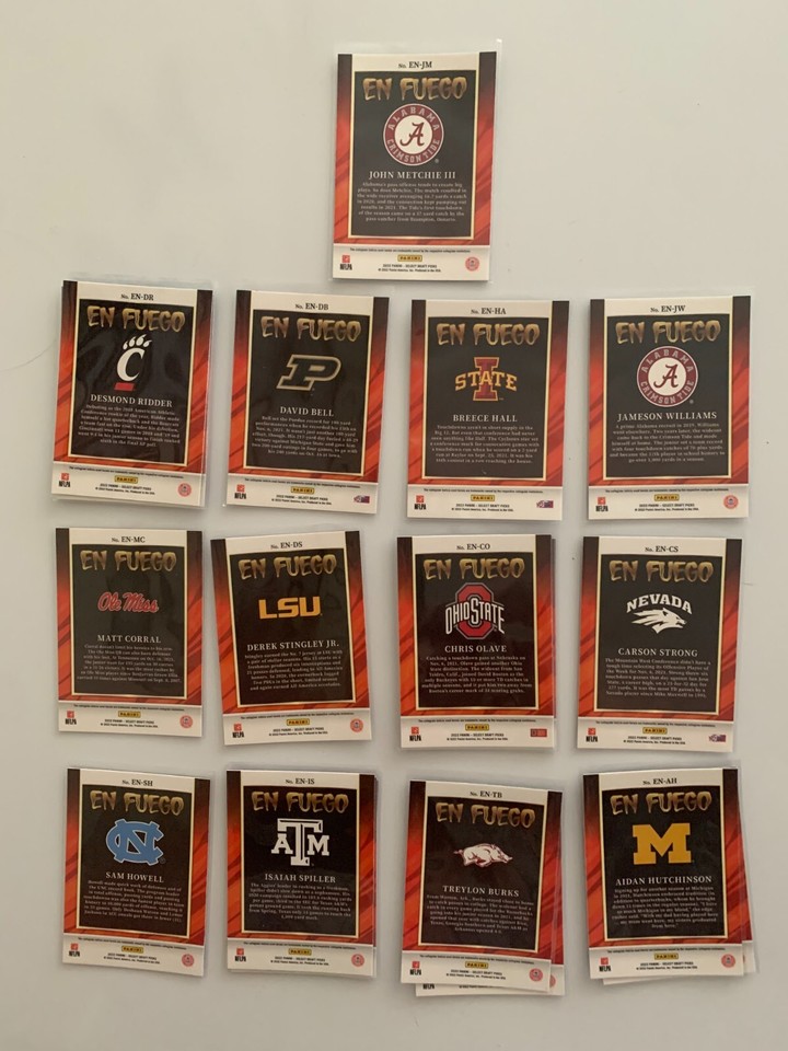 2022 Panini Select En Fuego NFL Cards - YOU PICK! | eBay