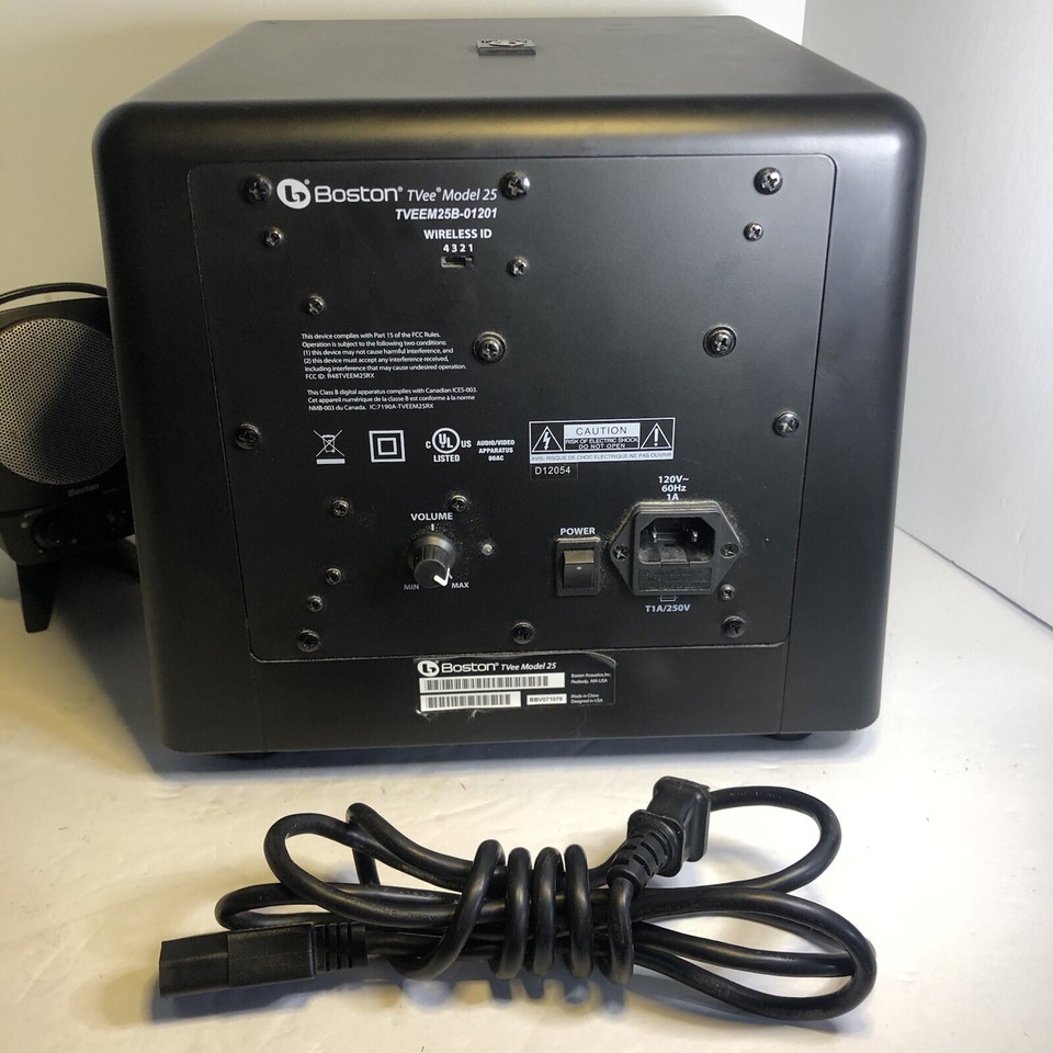 Wireless Subwoofer Boston Acoustics TVee Model 25 Theater Subwoofer Not ...