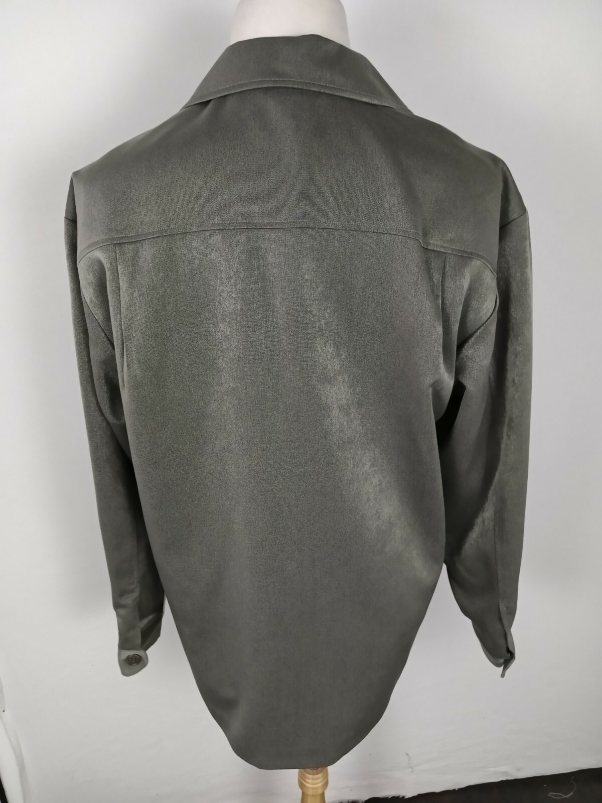 Pronti Men's sz XL Green Sheen Micro Poly Fabric Jacket R18 | eBay