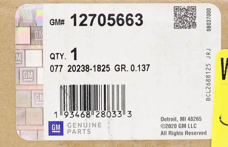 Genuine GM Rear Main Housing With Seal 12705663 OEM for sale online | eBay