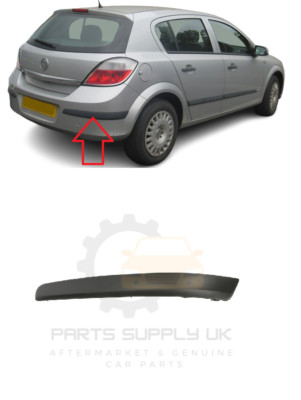 NEW FOR VAUXHALL ASTRA H 2004-2007 REAR BUMPER MOLDING TRIM RIGHT O/S ...