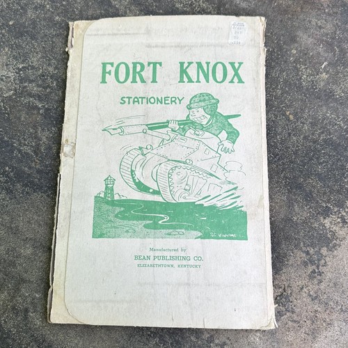 ORIGINAL WWII Post WW2 US Army Armored Fort Knox Stationary Paper Pack ...