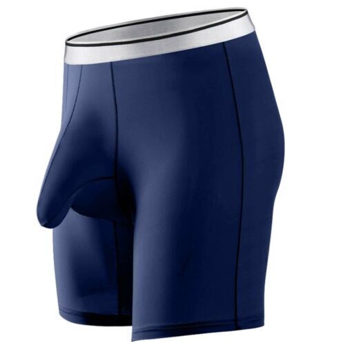 Men's Underwear Bulge Boxers Briefs Ice Silk Elephant Pouch Trunks ...