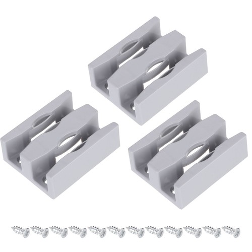 3pcs 53mm Plastic Sliding Door Bottom Guide with Screw, Gray | eBay ...